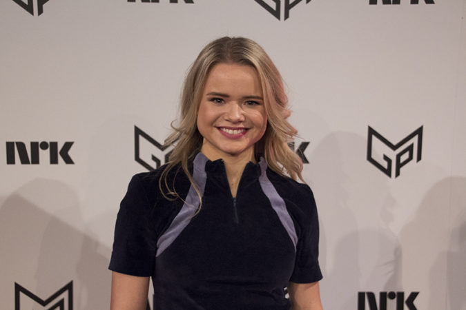 Lisa Børud øver på den rette energien foran MGP2020